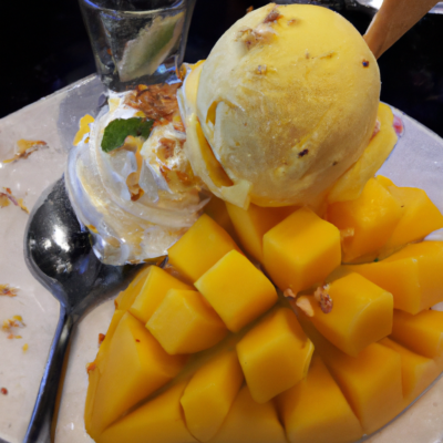 mango eis, mango ice cream - Eis selber machen - Rezepte und Tipps